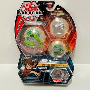 Toys | New Diamond Maxotaur Bakugan Starter Pack 3pack Action Figures ...